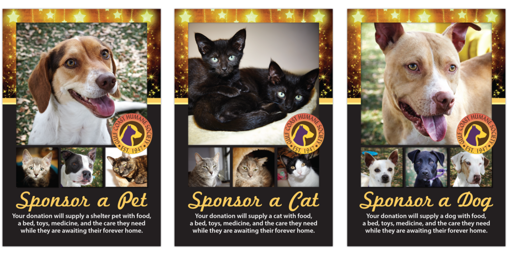 Gulf Coast Humane Society posters - Evolution Design House | Graphic Design